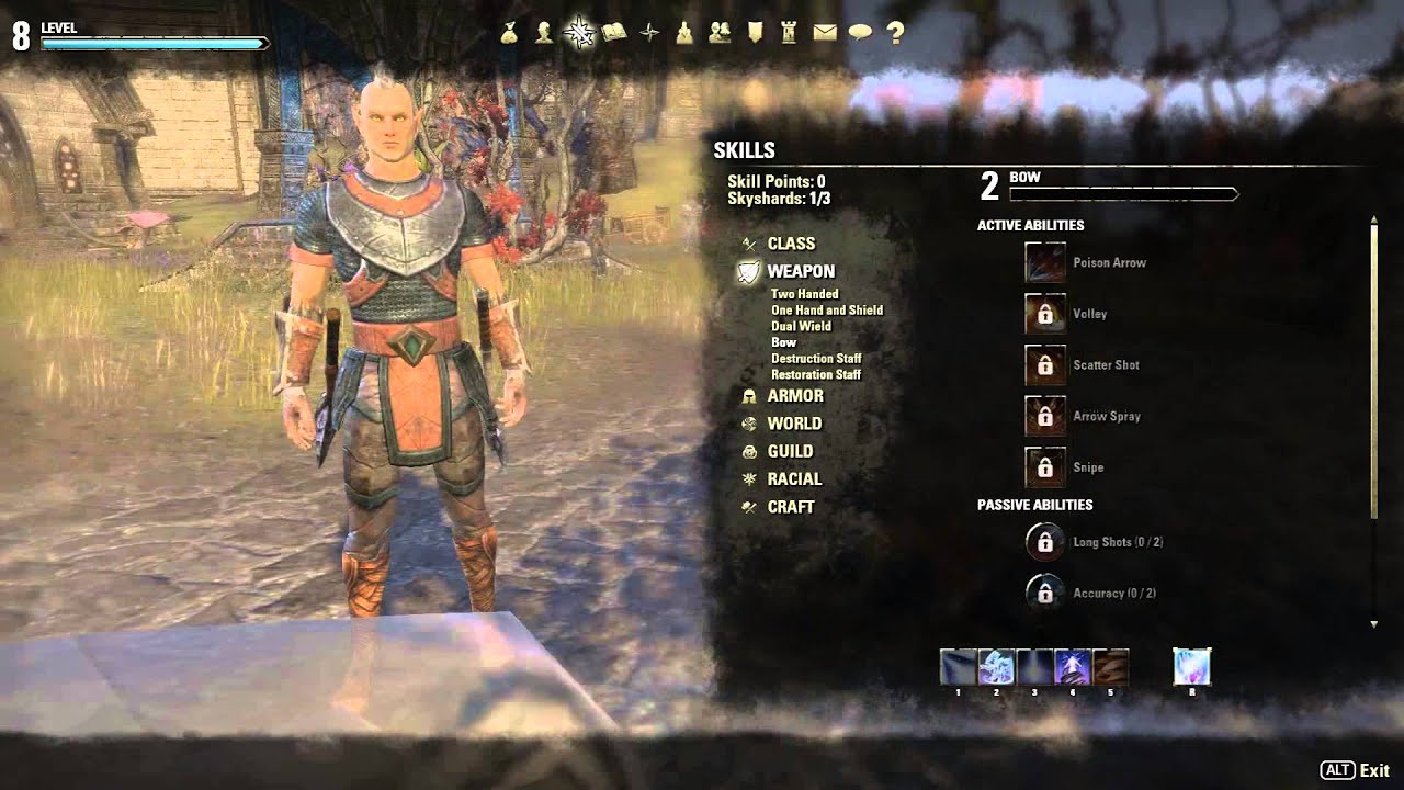 Tutorial Menús Principales Elder Scrolls Online - YouTube