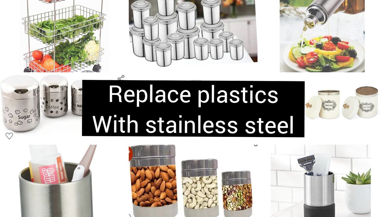 Replace plastic with stainless steel | Stainless steel container sets ...