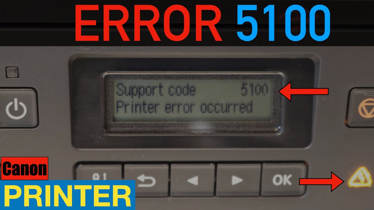 Canon Printer Error 5100 YouTube Canon Printer Error 5100 YouTube