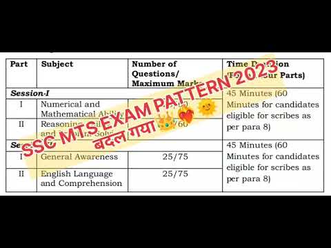 ssc mts exam pattern 2023 Issc mts syllabus 2023 Issc mts syllabus # ...