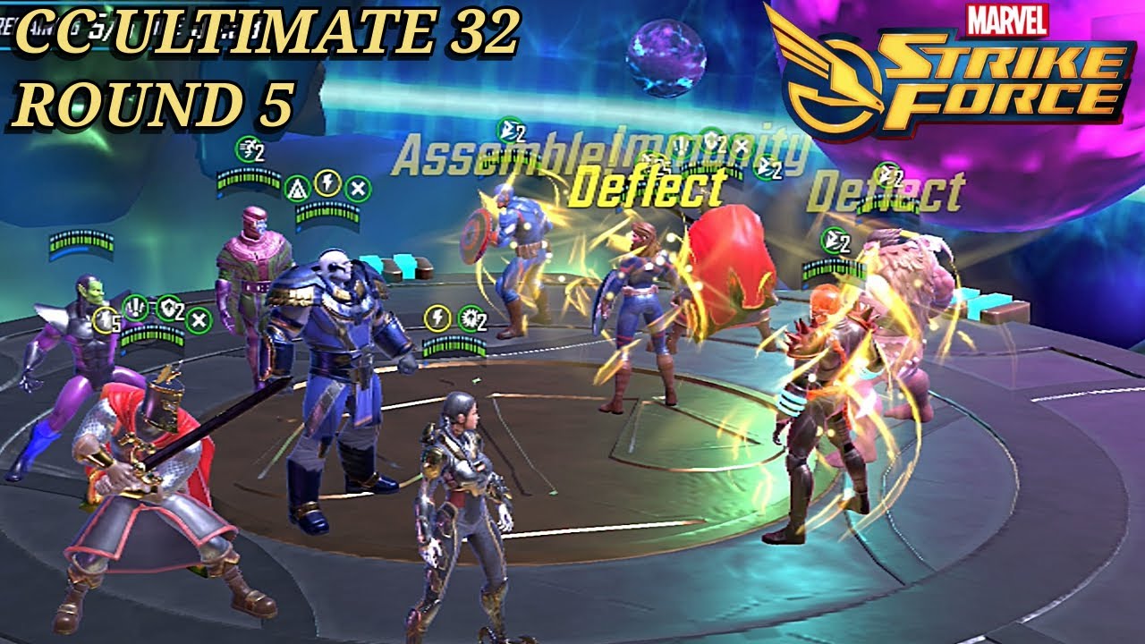 COSMIC CRUCIBLE ULTIMATE 32 ROUND 5- MARVEL STRIKE FORCE - YouTube