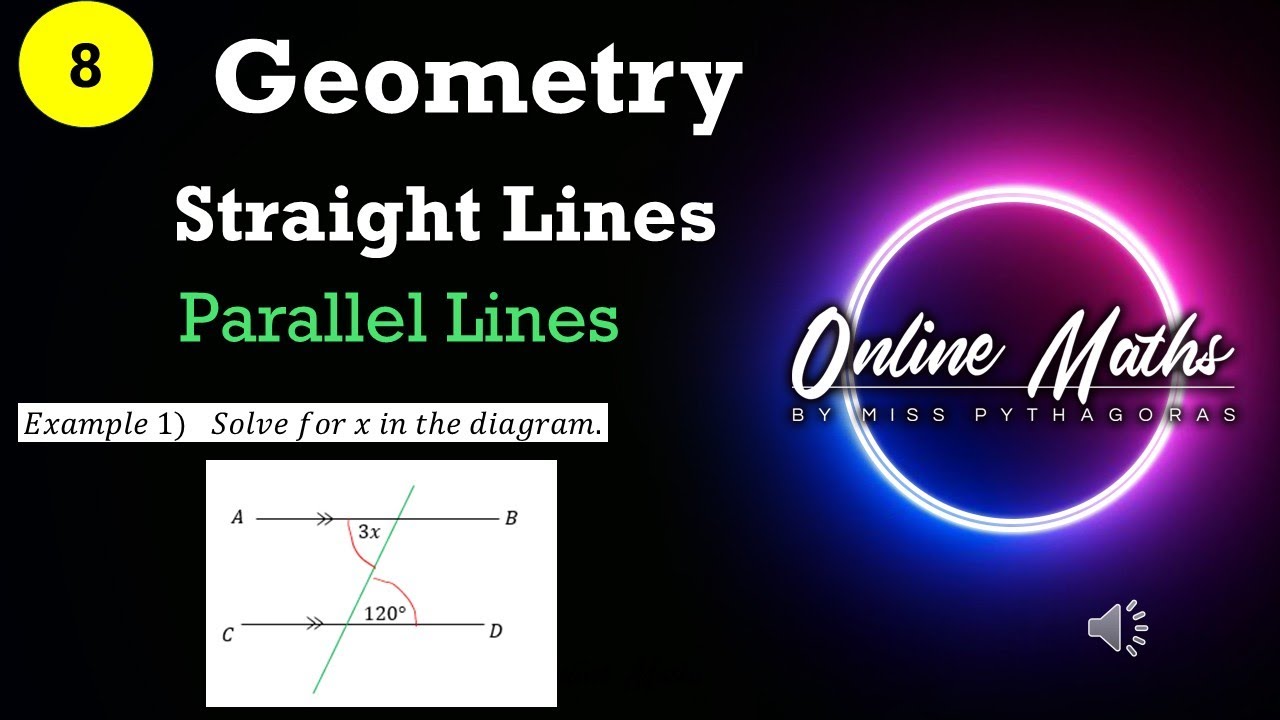 Geometry Straight Line Grade8: L4 Parallel Lines - YouTube