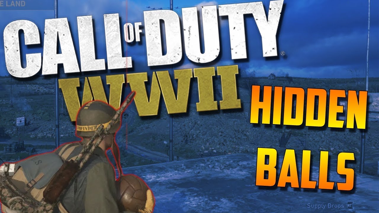 Call Of Duty World War 2 All Hidden Ball Locations - YouTube