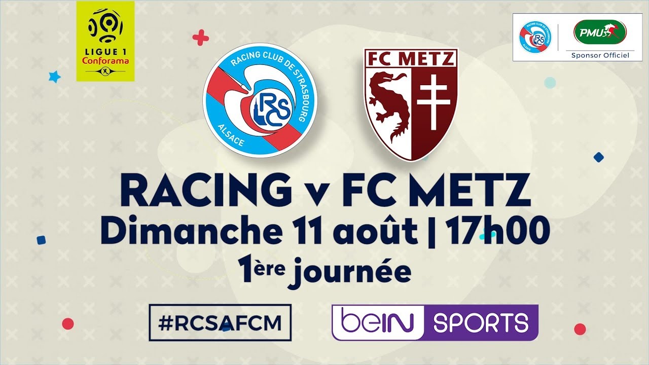 Racing-FC Metz (J1 Ligue 1 19/20) : les clés du match avec PMU.fr - YouTube