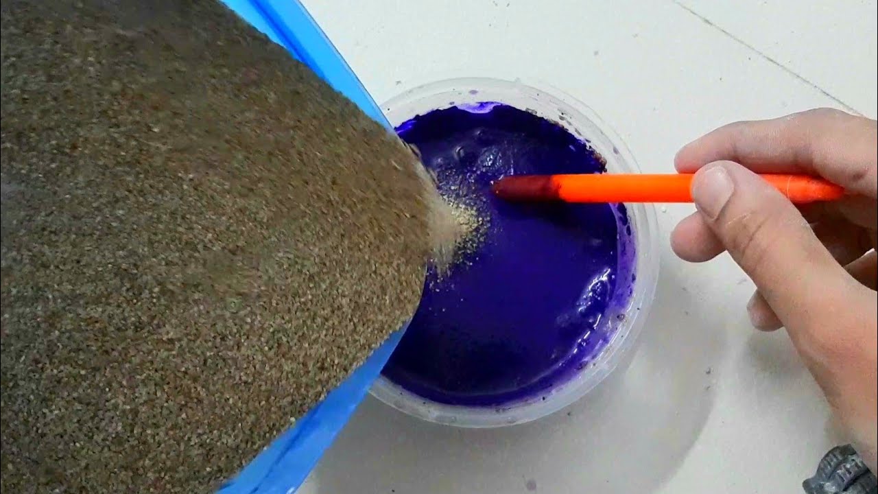 How To Make Color Sand At Home// Color Sand Tutorial #asmrtutorial # ...