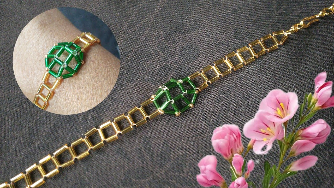 Simple and Easy Bracelet DIY | Beaded Jewelry Making Tutorials - YouTube