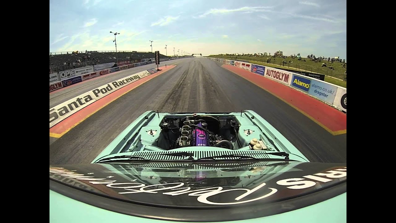 Harris MK2 Escort Santa Pod Dragstalgia! Roof/Engine bay - YouTube