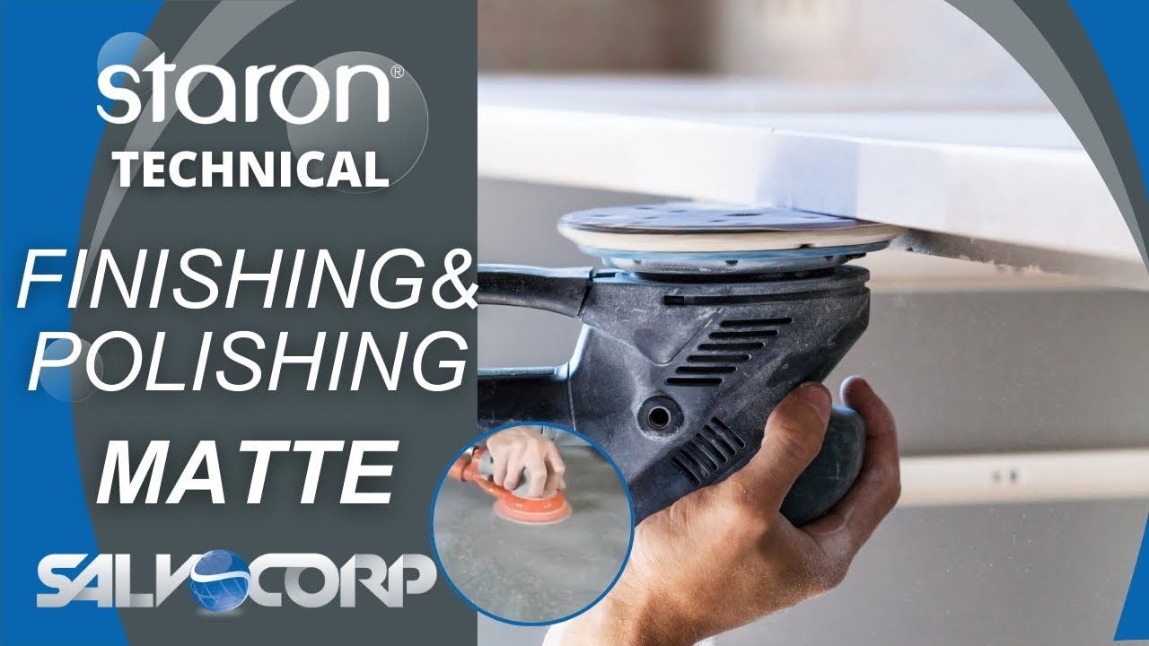 Staron Technical - Sanding and Polishing (Matte) - YouTube
