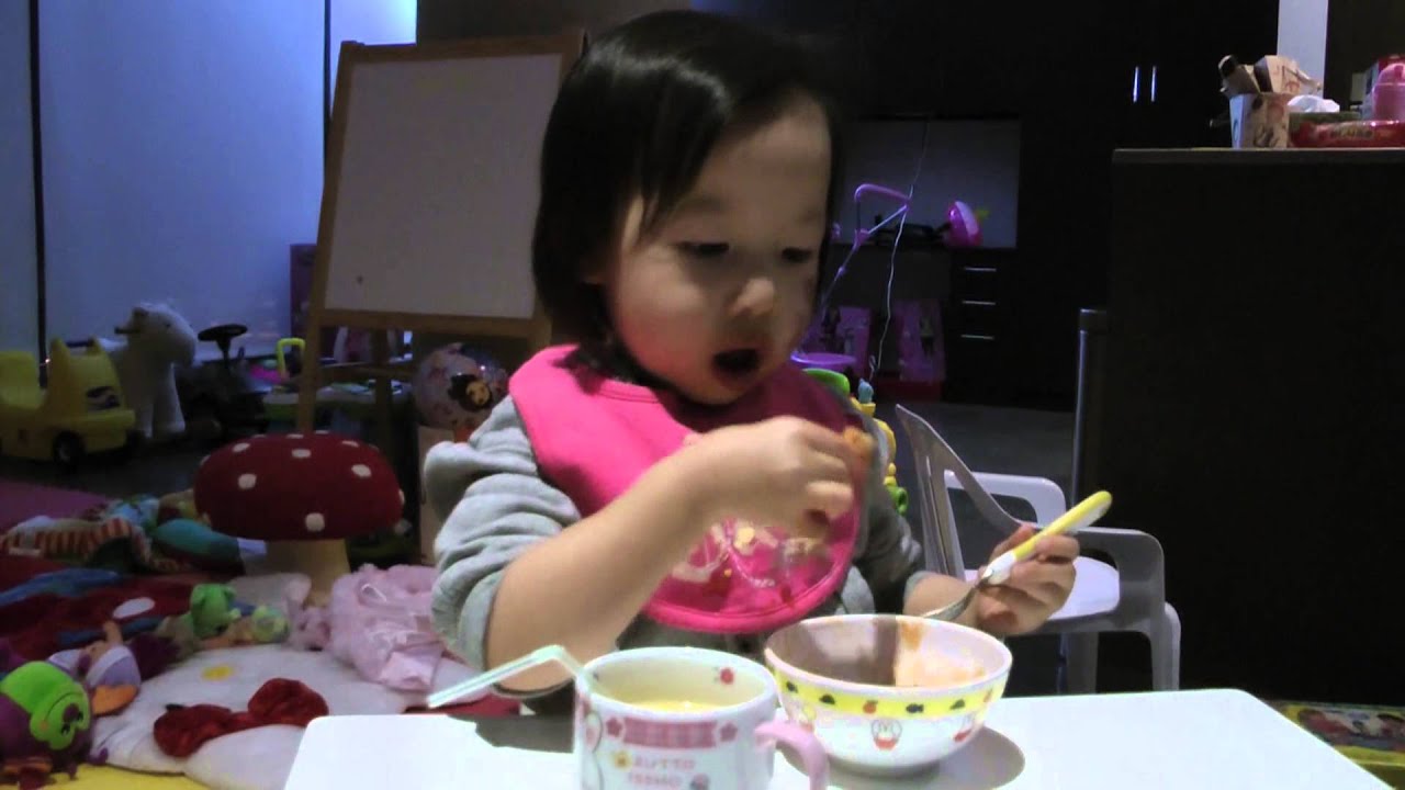 Girl Eating Dora The Explorer Pasta - YouTube