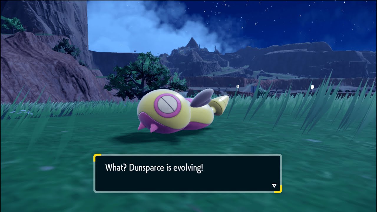 Shiny Dunsparce Evolving (Two-Segment) -Pokémon Scarlet - YouTube
