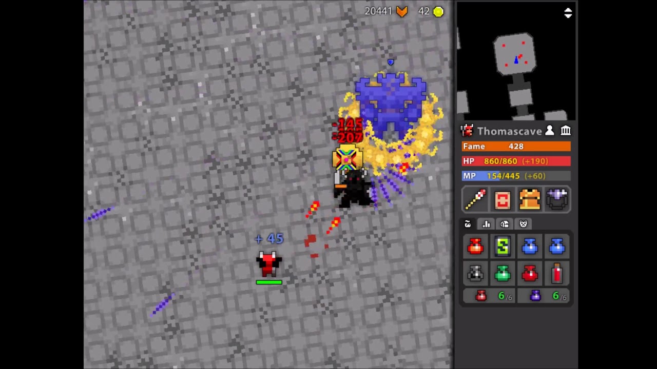 RotMG Marble Colossus Wizard Solo Full Fight - YouTube