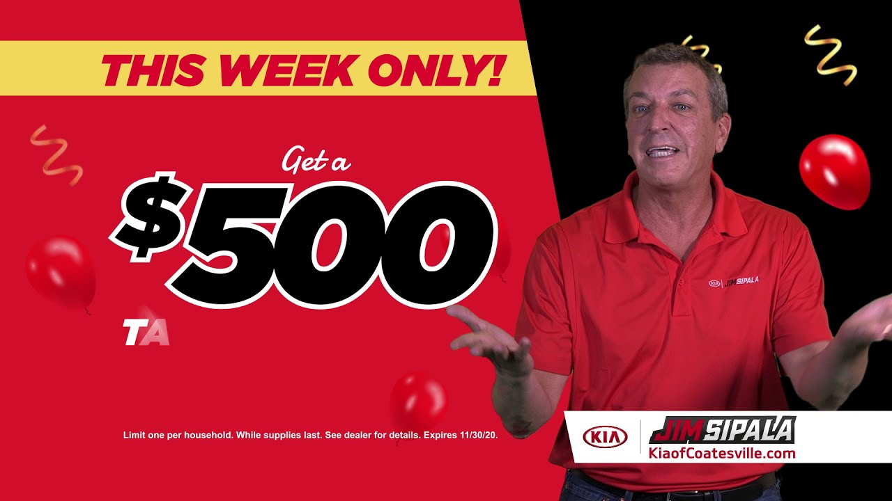 Jim Sipala Kia Black Friday Price All Month Long & $500 Target Gift ...