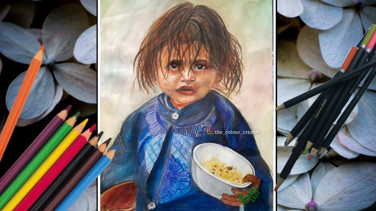 POOR CHILD SKETCH //REALISTIC PENCIL DRAWING - YouTube