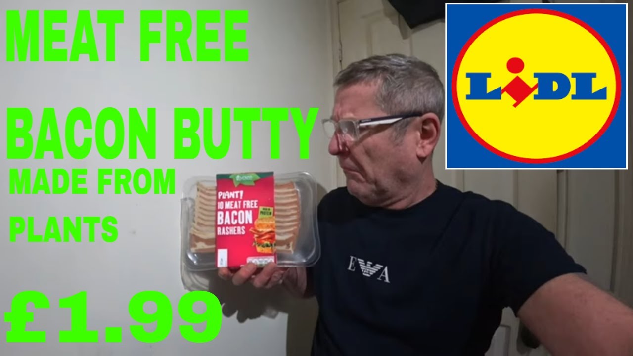 PLANT, MEAT FREE BACON RASHERS VEMONDO LIDL OWN BRAND REVIEW - YouTube