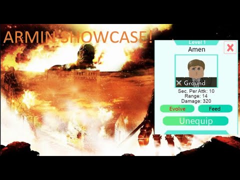 All star tower defense: Armin showcase (Amen) - YouTube