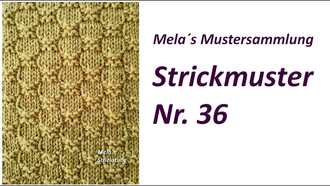 Strickmuster Nr. 36 - Muster in Reihen stricken / einfaches rechts ...