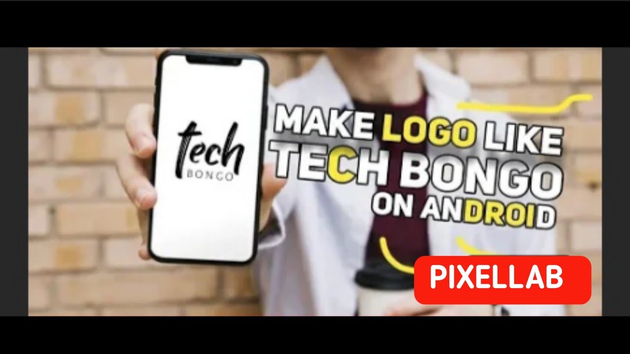 how to make logo like tech bongo on Android/Tech bongo logo//pixellab ...