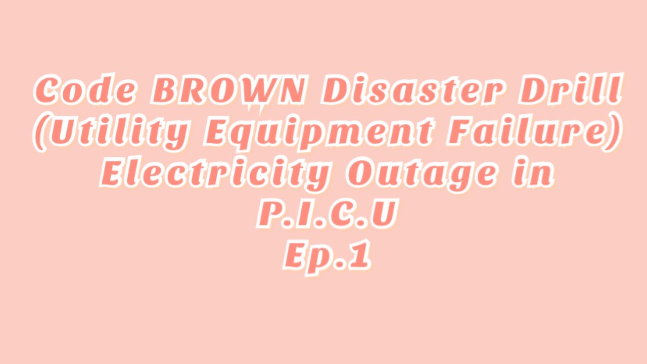 (HNHRiyadh)Code BROWN Disaster Drill (Utility Equipment Failure ...