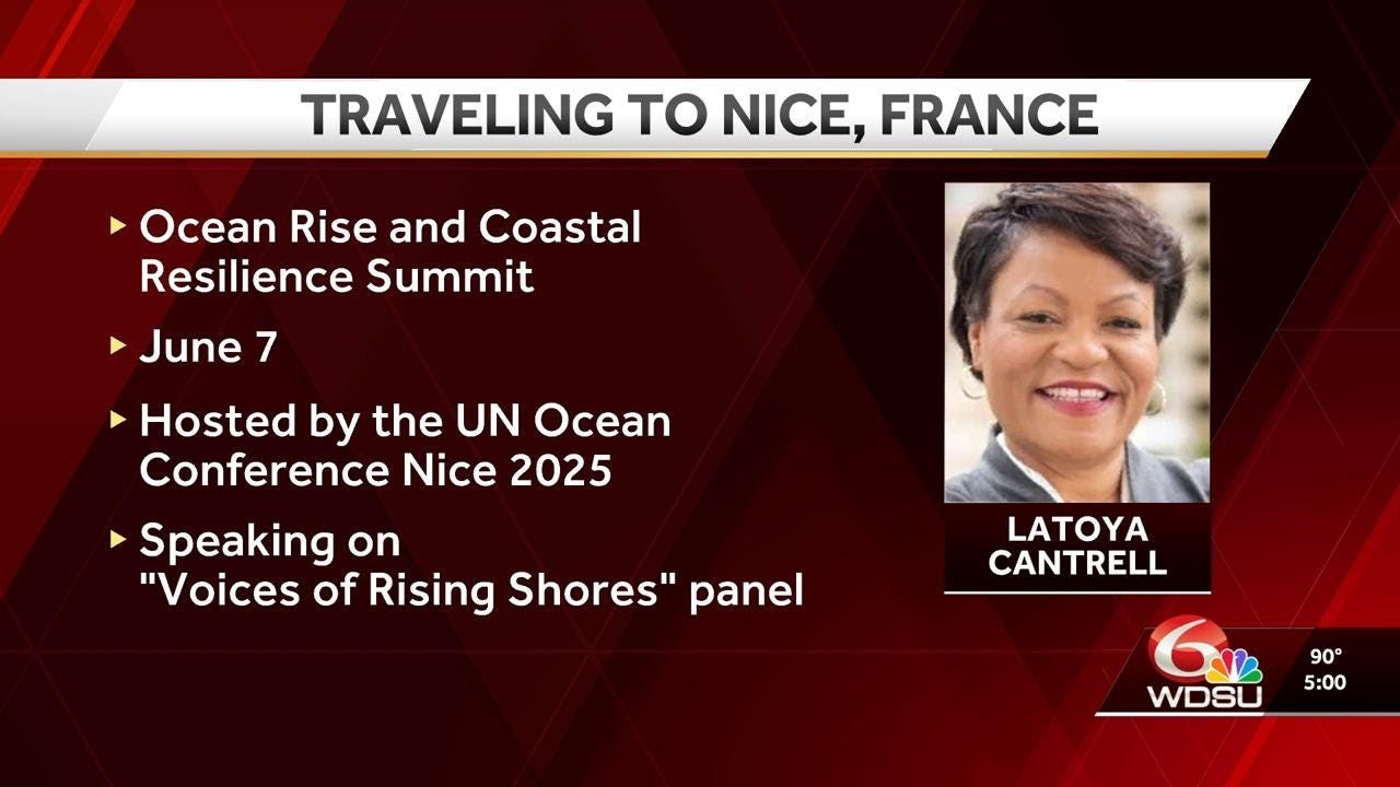 New Orleans Mayor Latoya Cantrell traveling to France - YouTube