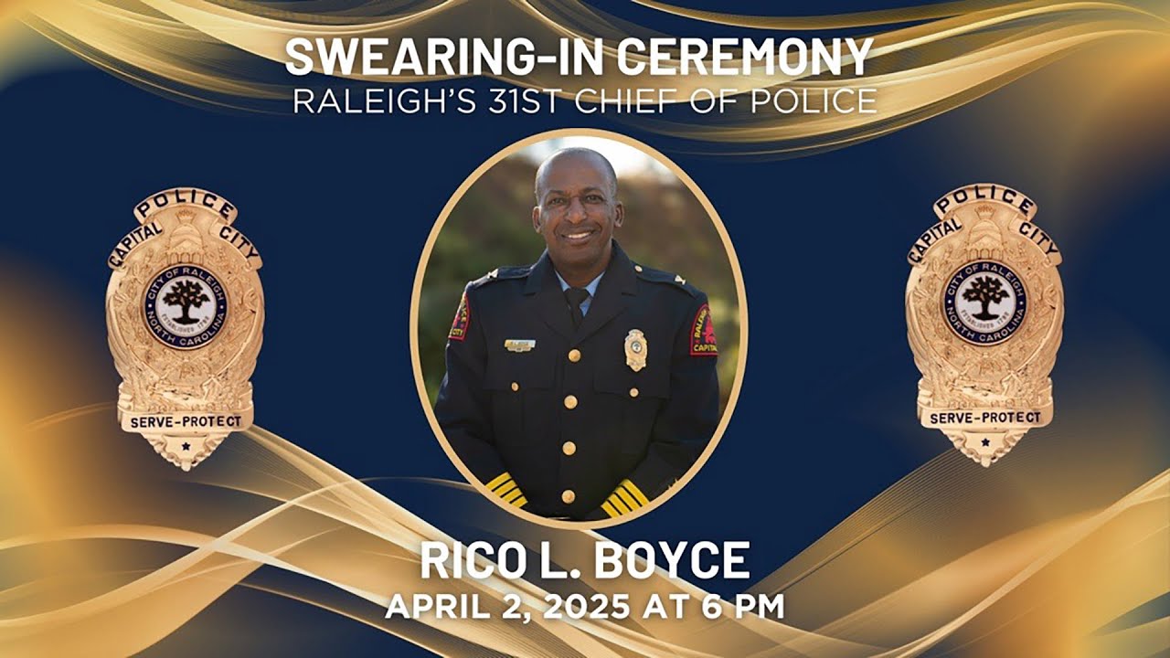 Raleigh Police Department - Chief of Police Swearing-In Ceremony ...
