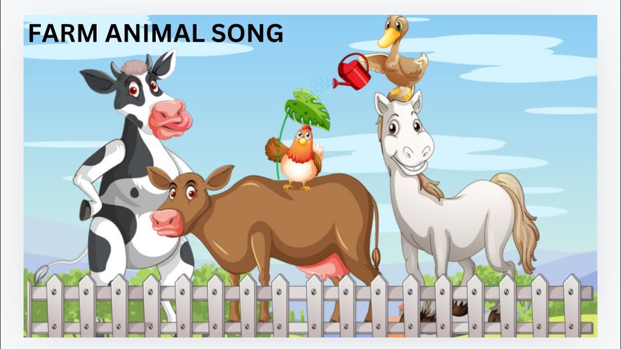 Farm animals song | learn farm animals | toddler preschooler ...