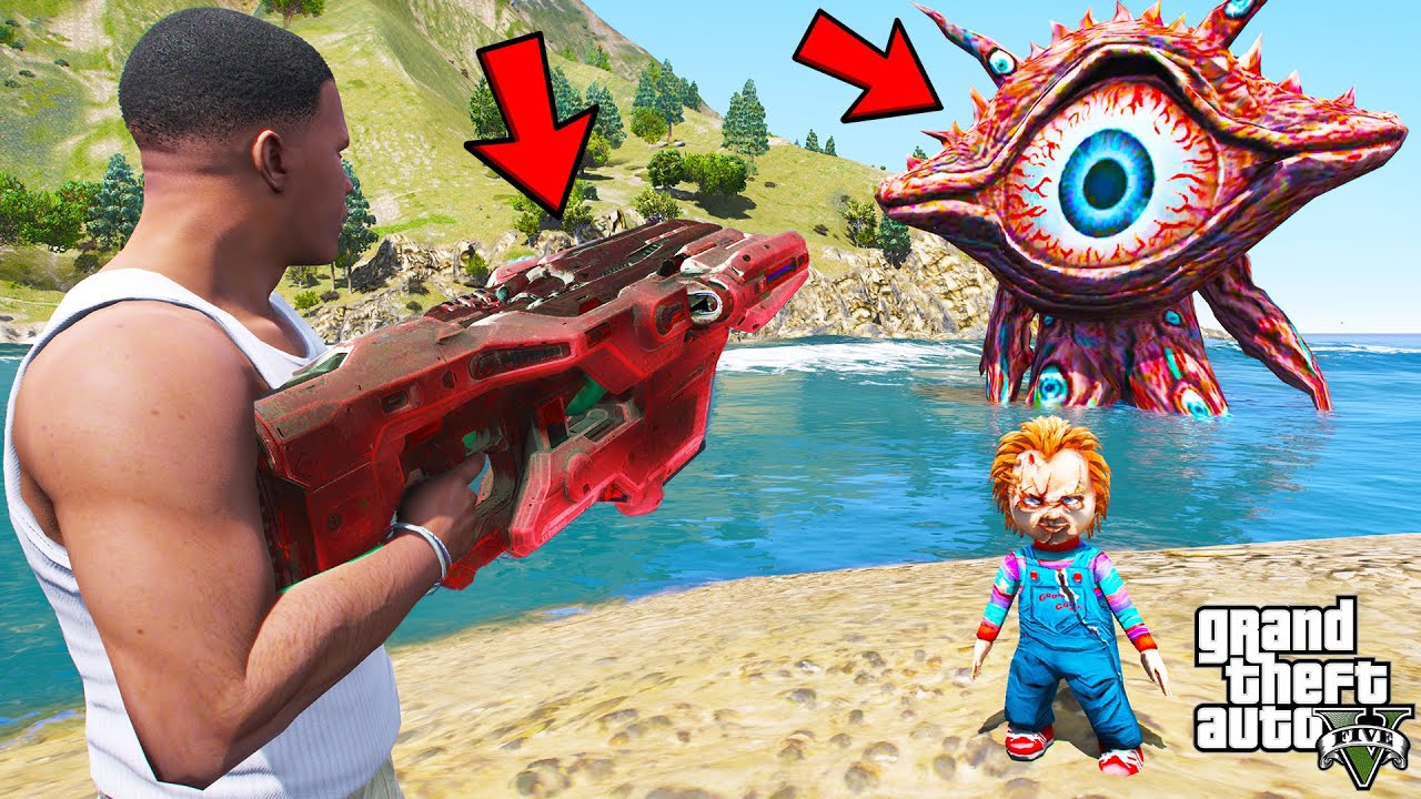 Franklin Found Secret Weapon To Kill Monster God In GTA 5 | SHINCHAN ...