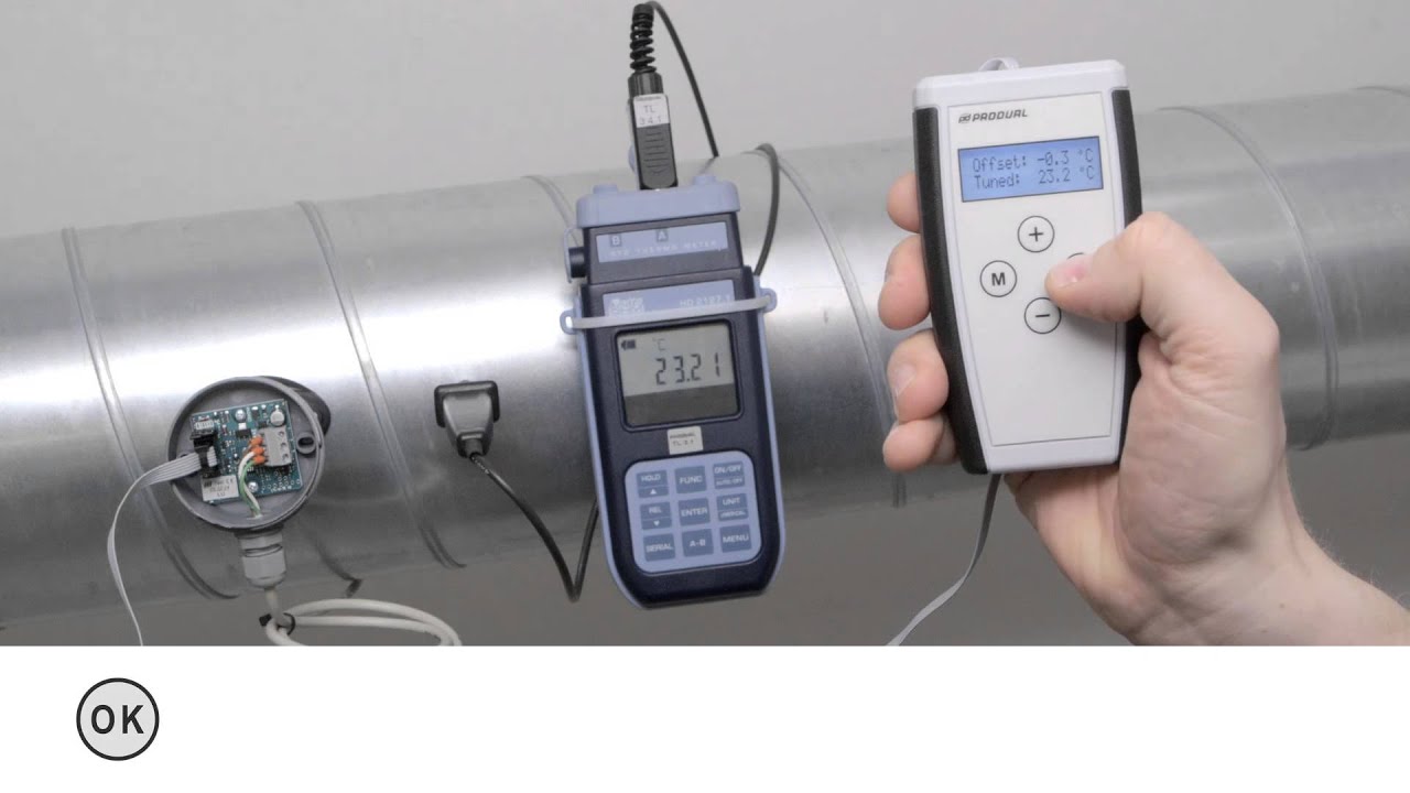 Tuning of Produal TEK LU transmitter temperature measurement with ML ...