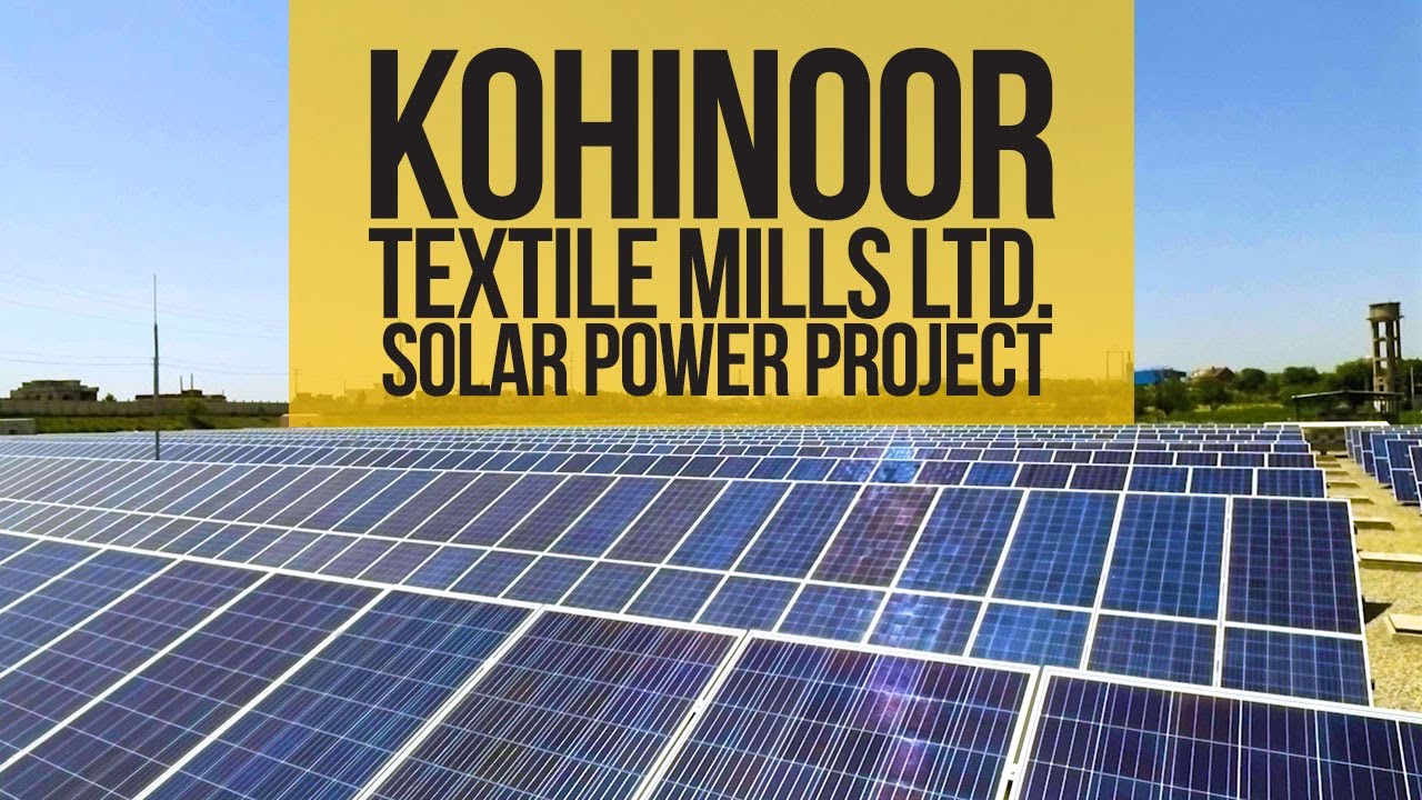 Reon Energy and KTML, Kohinoor Textile Mills Limited, partnered for 3 ...