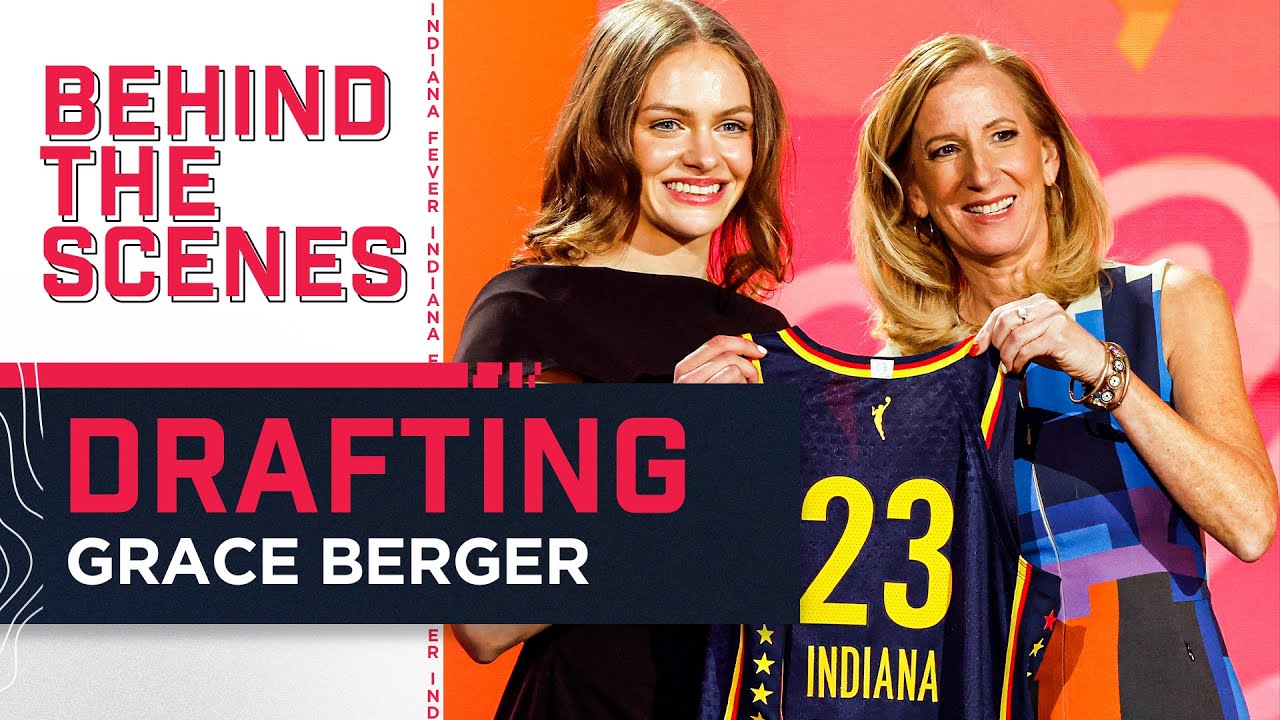 Behind the Scenes of the Indiana Fever Drafting Grace Berger No. 7 ...