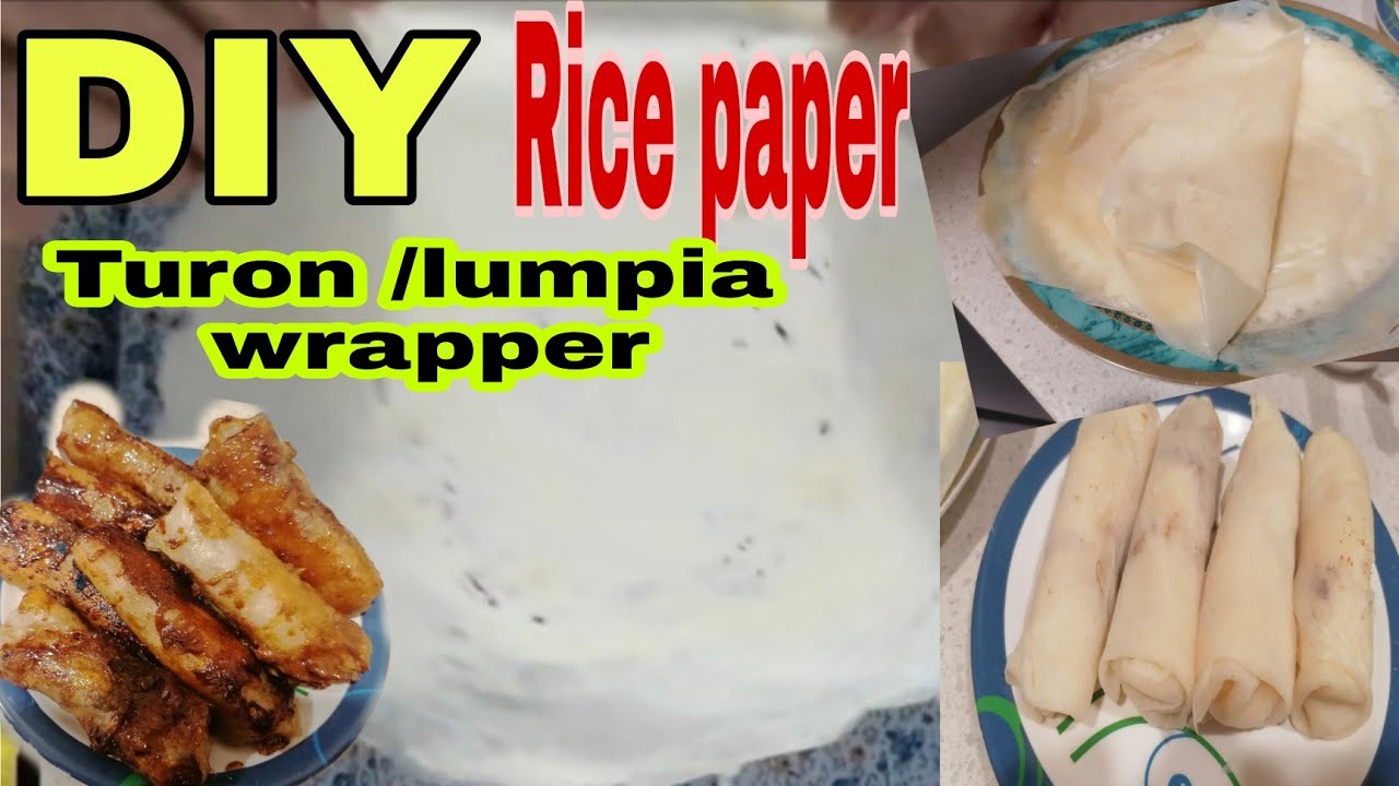 #DIY Rice Paper, Spring Roll turon/lumpia wrapper - YouTube