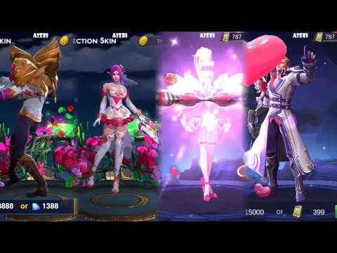 Mobile Legends vs Heroes Arena Valentines Skins - YouTube
