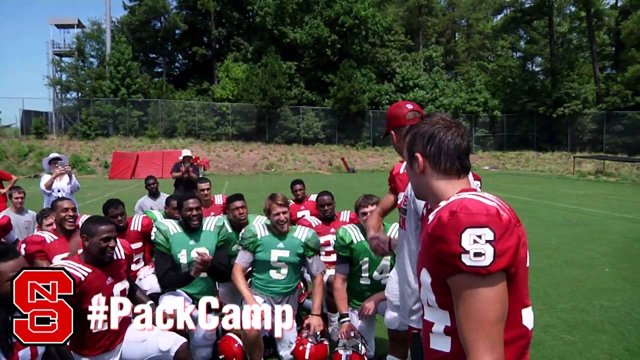 Dave Doeren awards scholarships to Ben Grazen and Gavin Locklear - YouTube