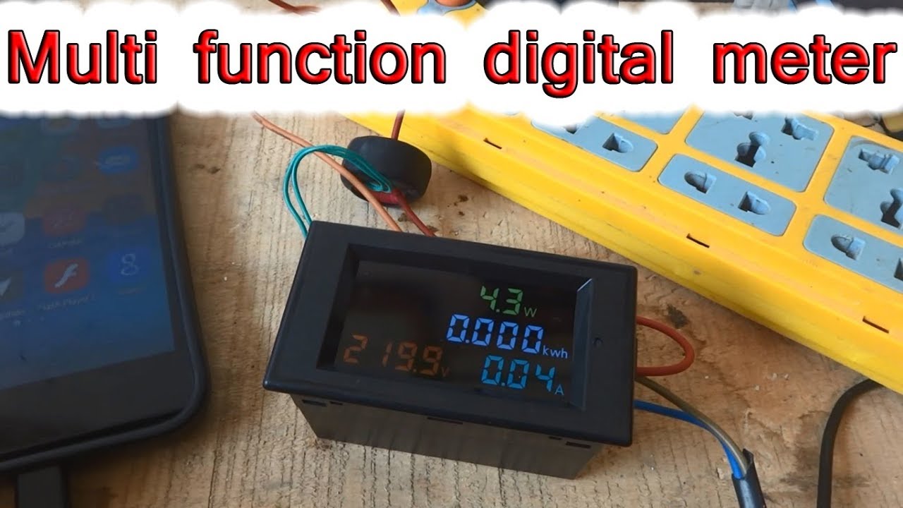 Multi function meter. Measure Voltage, Current, Power, Energy all in ...