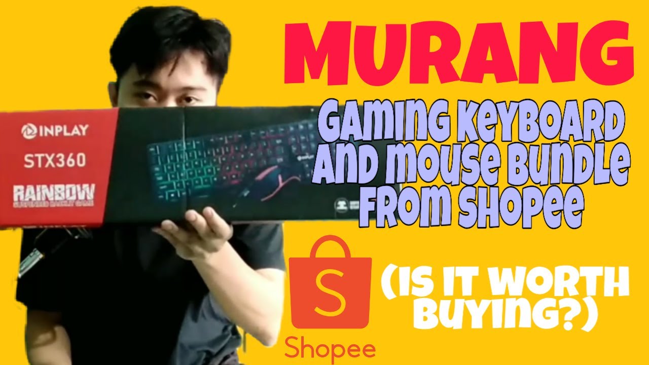 I bought a gaming keyboard and mouse from shopee (maganda ba?) - YouTube