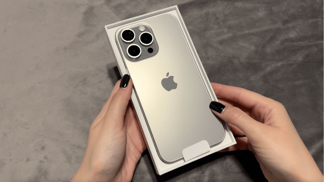 iPhone 15 Pro Max Natural Titanium - Unboxing - YouTube
