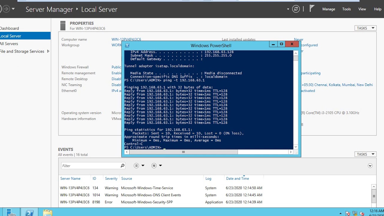How to set the IP on server 2012-02 - YouTube