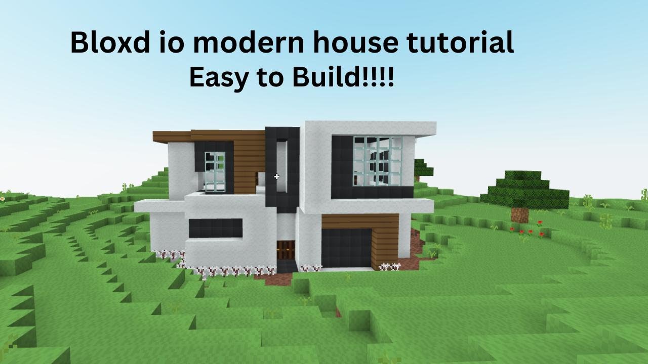 Bloxd io modern house tutorial ep2 - YouTube