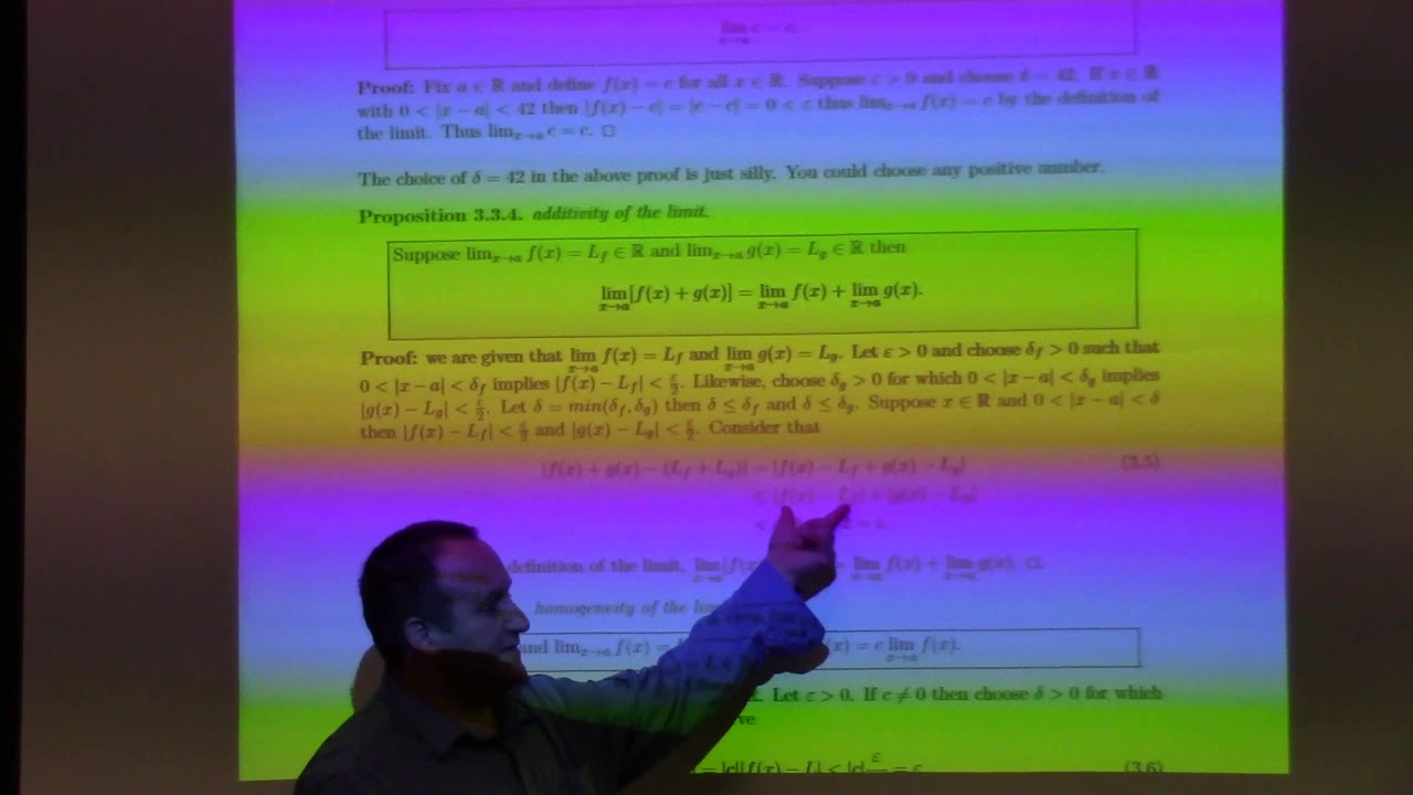 Calculus 1: geometry of definition, other limits visually, sample proof ...