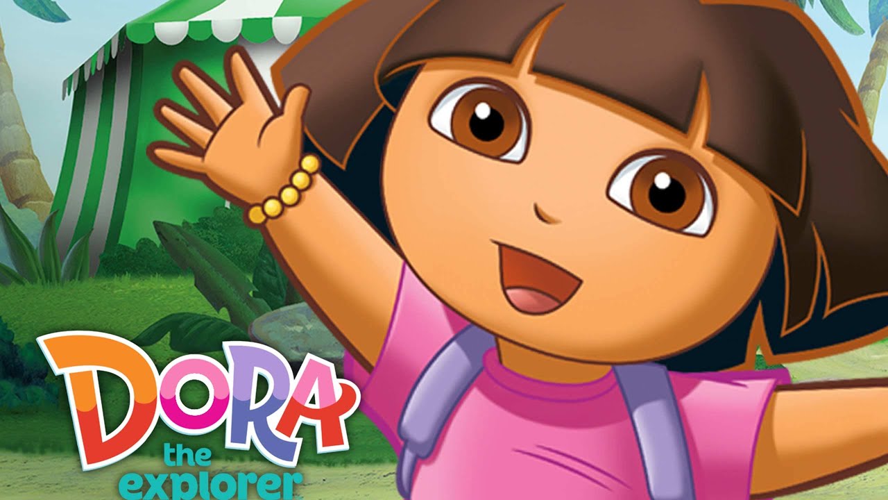 Dora the explorer helping her mom making salad and pizza #dora # ...