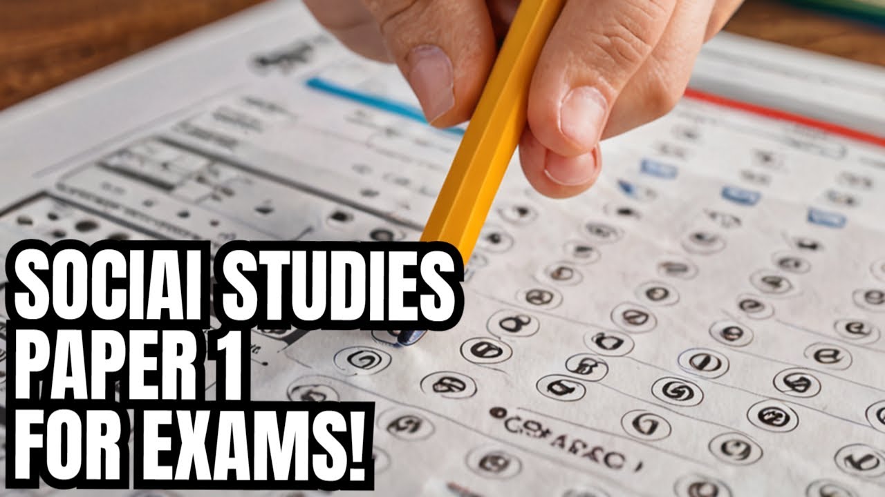 CSEC SOCIAL STUDIES PAPER 1 FOR MAY/JUNE 2024 - YouTube