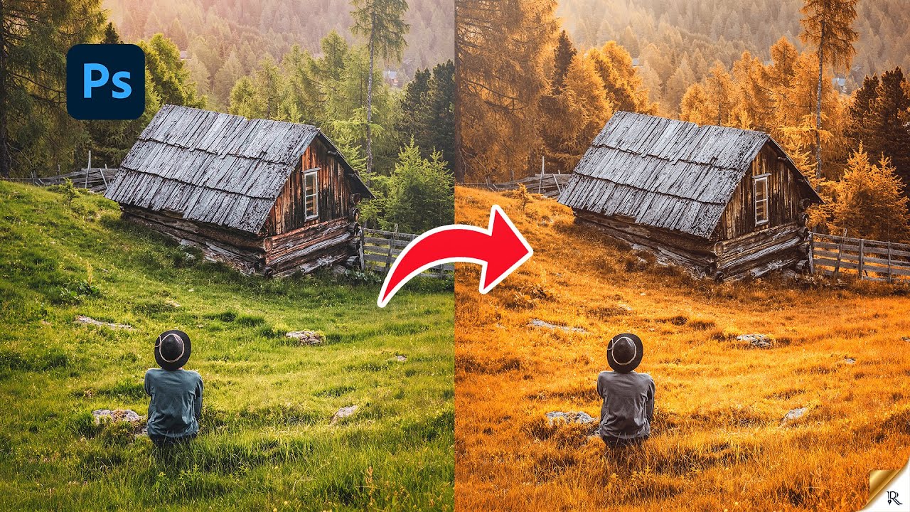 How To Make Autumn Photo Effect In Photoshop - YouTube