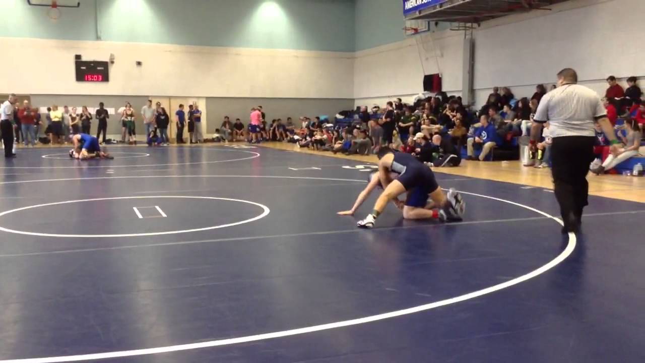 Cameron Castillo age 14 Bitburg High School Wrestling in B - YouTube