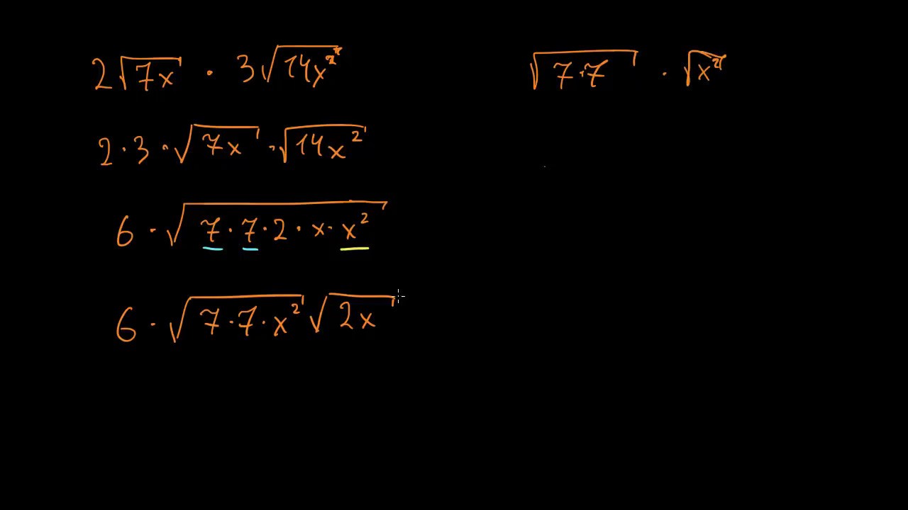 კვადრატული ფესვის გამარტივების გამოსახულებები - YouTube