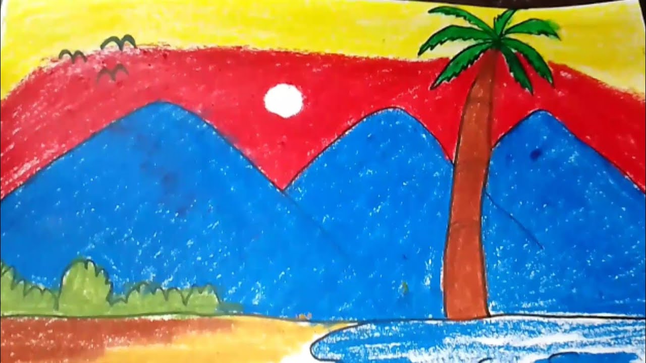 Prakritik drishya drawing - YouTube
