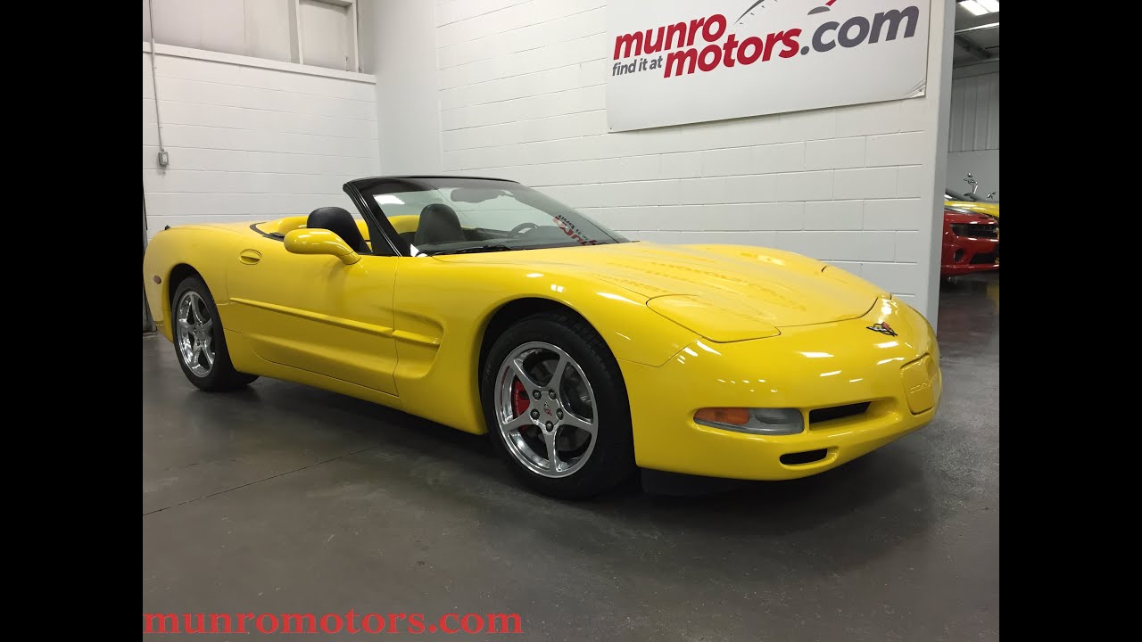 2002 Corvette Convertible Millennium Yellow SOLD Munro Motors - YouTube