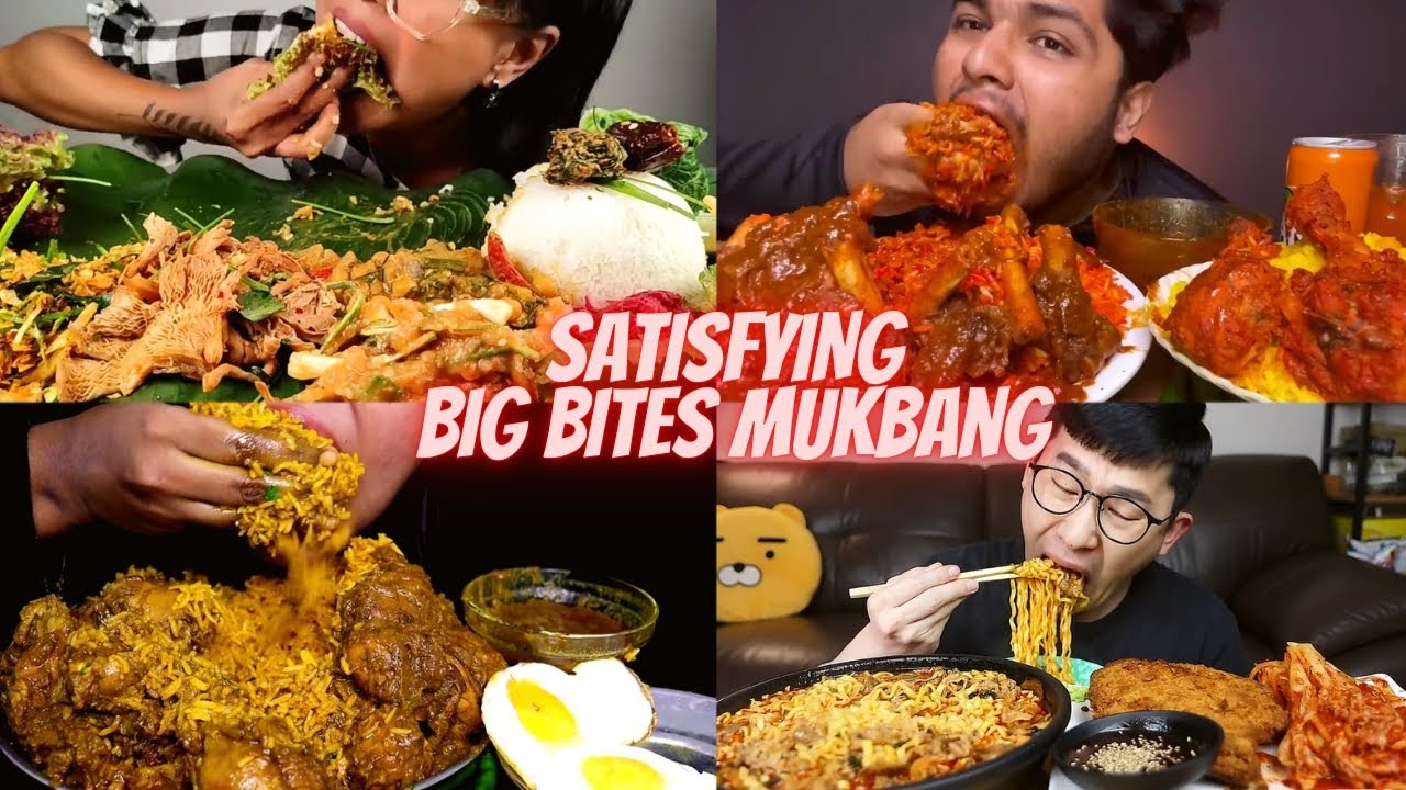 MUKBANGERS TAKING BIG BITES | MUKBANGERS EATING WAY SO FAST! |EATING ...