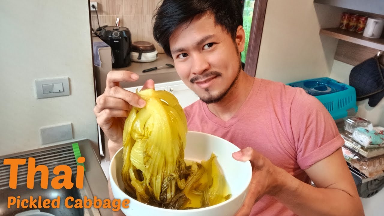 Thai Pickled Cabbage Recipe - Thai Cooking | Thai Food 2021 - YouTube