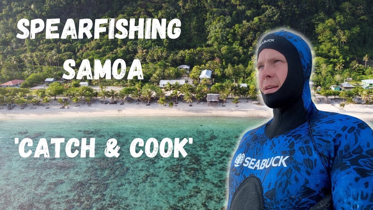 EPIC SPEARFISHING AND DIVING SAMOA TROPICAL ISLAND - YouTube