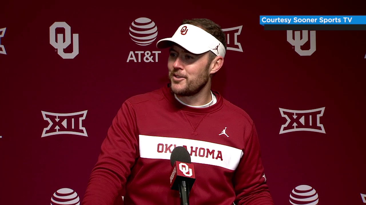 OU vs Kansas - Lincoln Riley - YouTube