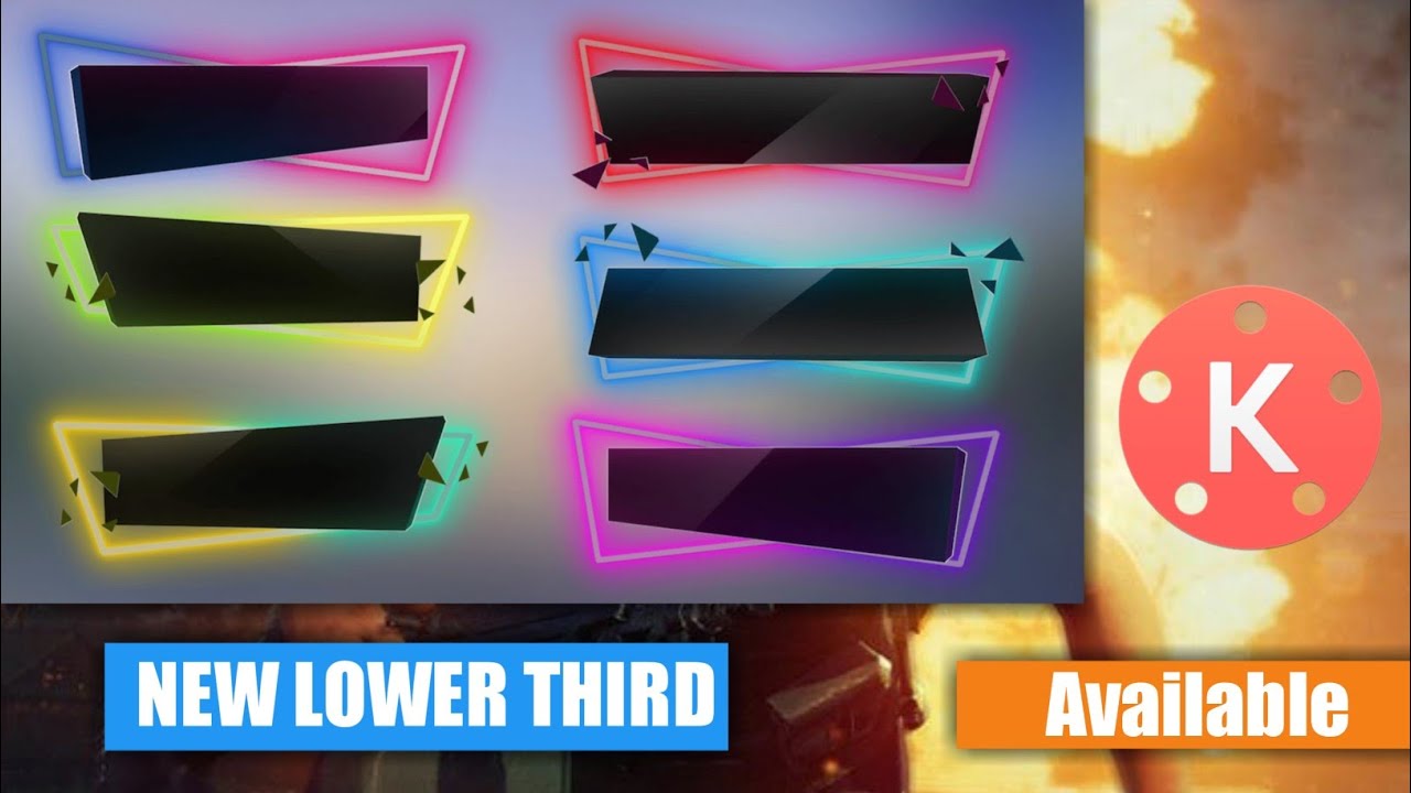 KINEMASTER New Lower thirds | Download kinemaster Lower thirds | Tech Xpro - YouTube